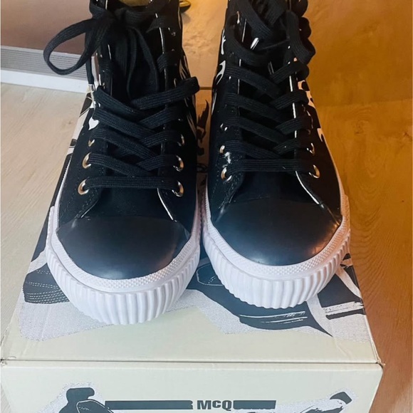 McQ by Alexander McQueen | Shoes | Mcq Black Hightop Sneakers | Poshmark